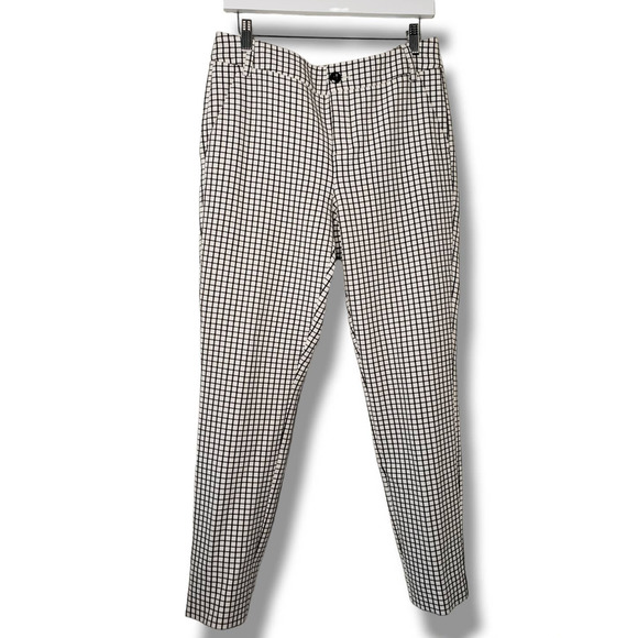 CAbi | Pants & Jumpsuits | Cabi Windowpane Trousers Black White Check ...